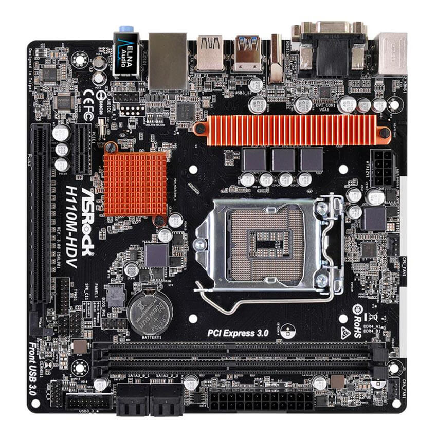 Motherboard ASRock H110M-HDV R3.0, Socket 1151 - Deffo Argentina