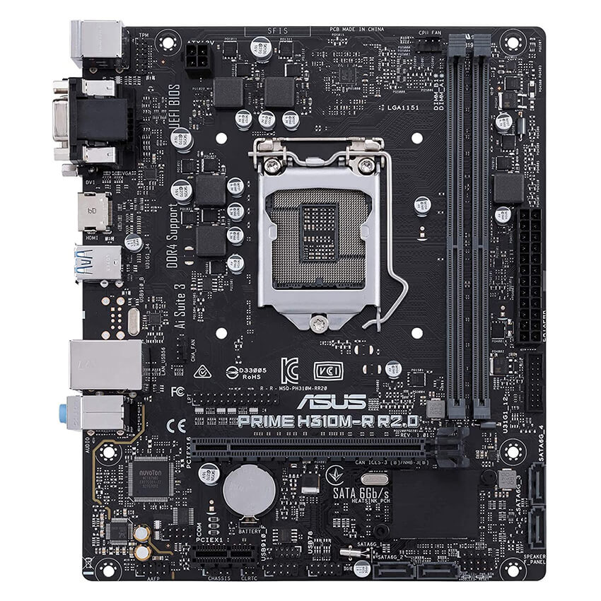 Motherboard ASUS PRIME H310M-R R2.0, Socket LGA1151 - Deffo Argentina