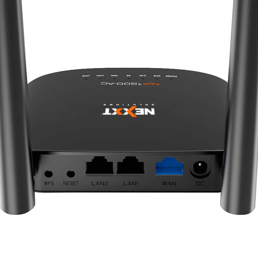 Router Wi-Fi Nexxt Solutions Nyx1200-AC, AC1200, Doble banda, Negro ...