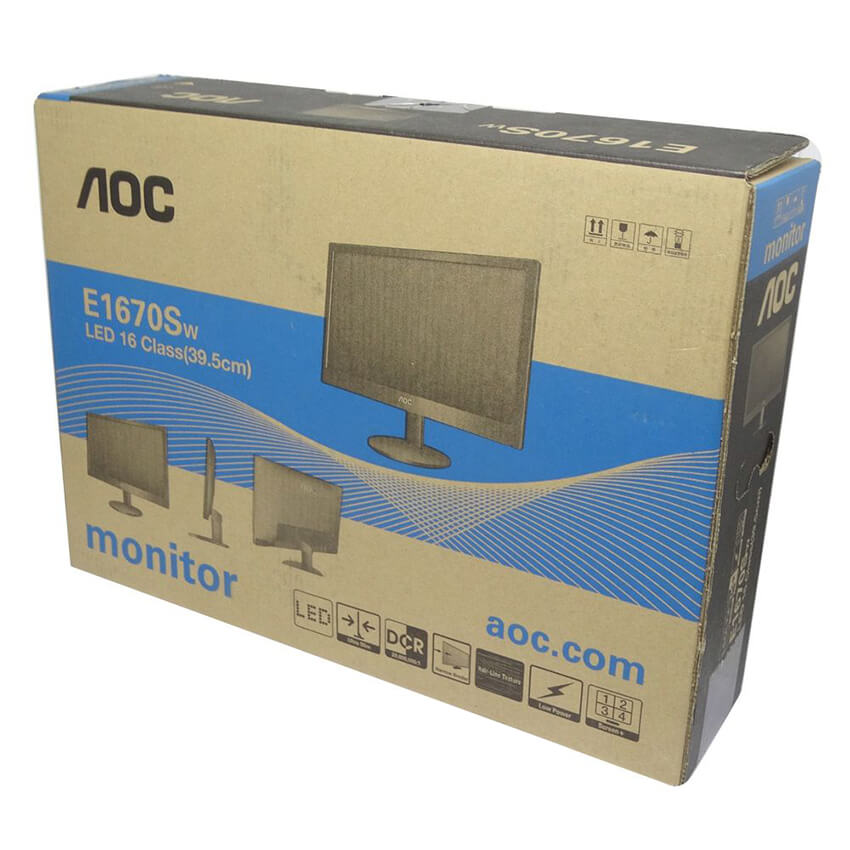 Monitor AOC E1670SWU-E, 16", LED, 1366x768, VGA, USB - Deffo Argentina