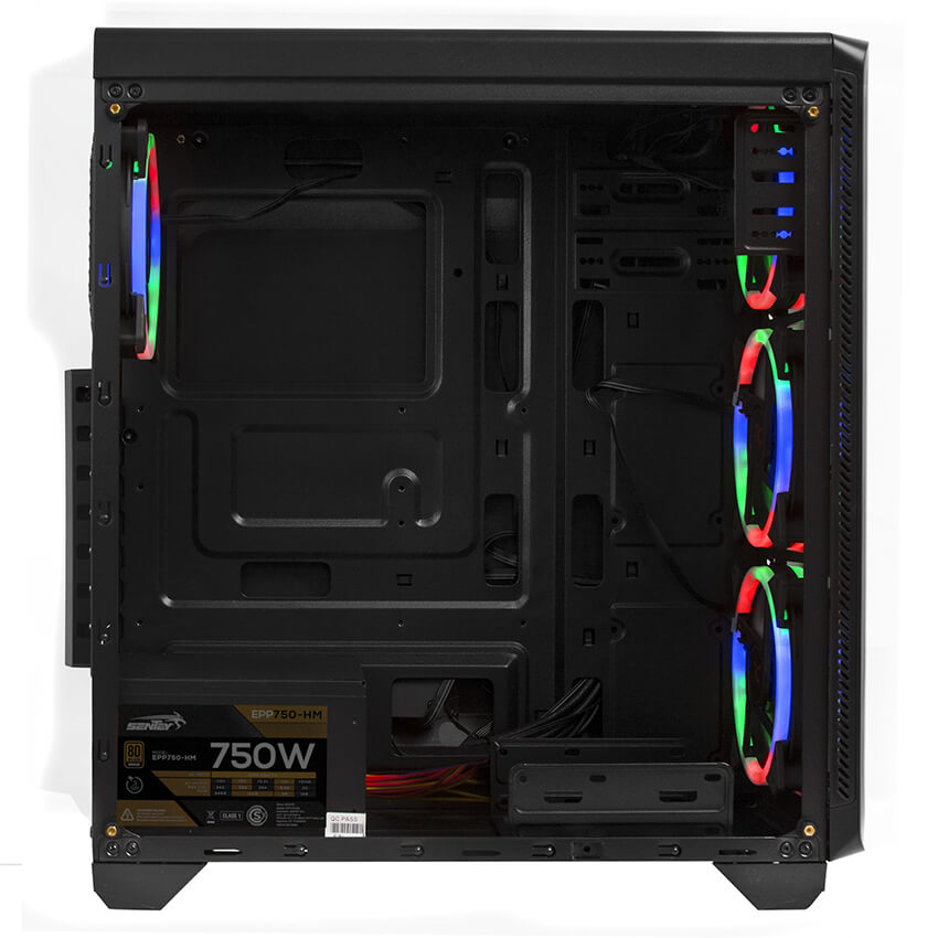 Gabinete Sentey Z20 Lite, ATX, Sin Fuente, Vidrio Templado, 4 Fan RGB ...