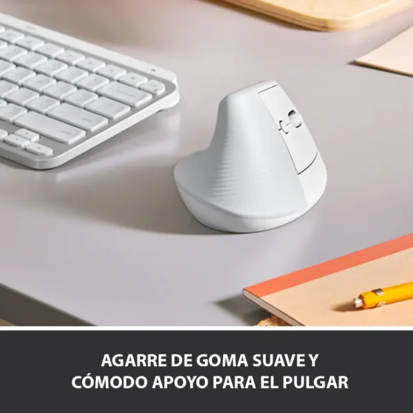 Mouse Inalámbrico Logitech Lift, Ergonómico Vertical, Blanco - Deffo ...