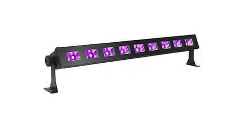 Barra de luz ultravioleta E-Lightning DJ UV-BAR 9.3, 9 LEDs de 3W UV ...