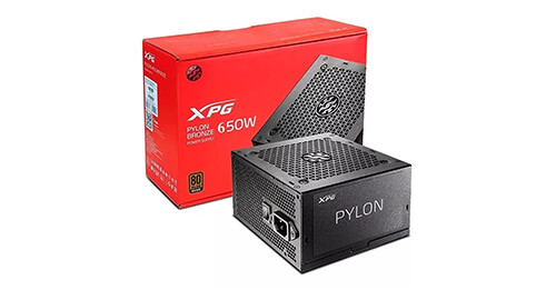 Fuente de alimentación ADATA XPG PYLON 650W 80 PLUS Bronze - Deffo Argentina