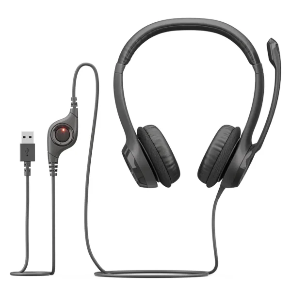 Auriculares Logitech H390, USB, Negro - Deffo Argentina