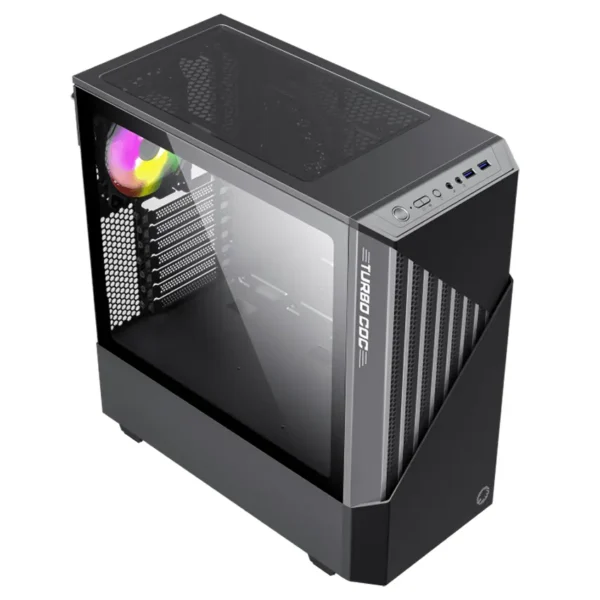 Gabinete GameMax Contac Turbo COC, E-ATX, Sin Fuente, Vidrio Templado ...
