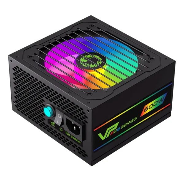Fuente de alimentación semi modular GameMax VP-600-RGB-M, 600W, 80 PLUS Bronze - Deffo Argentina