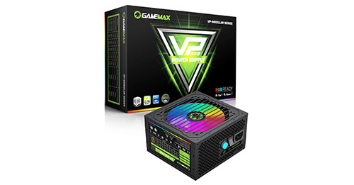 Fuente de alimentación semi modular GameMax VP-600-RGB-M, 600W, 80 PLUS Bronze - Deffo Argentina