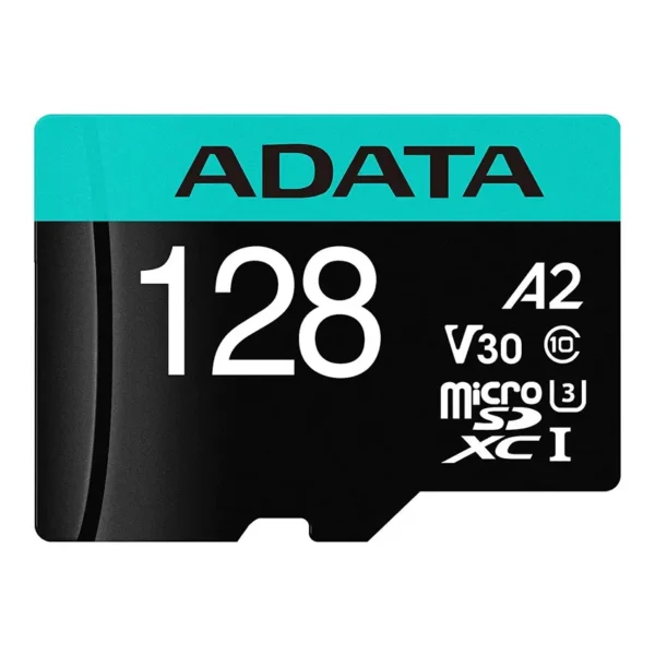 Tarjeta de Memoria ADATA Premier Pro microSDXC/SDHC 128GB, U3, V30, A2, Clase 10, Adaptador ...