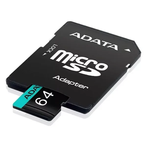 Tarjeta de Memoria ADATA Premier Pro microSDXC/SDHC 64GB, U3, V30, A2, Clase 10, Adaptador ...