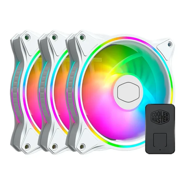 Ventilador Cooler Master MasterFan MF120 Halo White Edition 3 en 1 ARGB ...