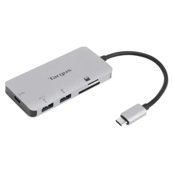 Hub Targus ACA952USZ, 1 USB-C, 2 Puertos USB 3.2 Gen 1, SD, Micro SD ...