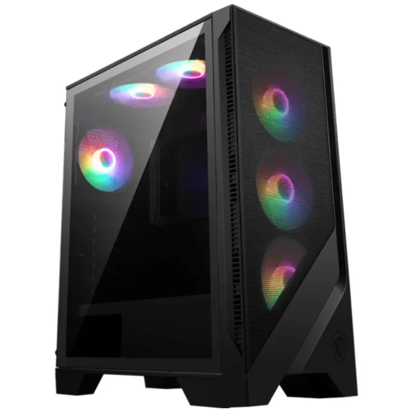 Gabinete MSI MAG FORGE 120A AIRFLOW, ATX, Sin Fuente, Vidrio Templado, 6 Fan Auto-RGB 12 cm ...